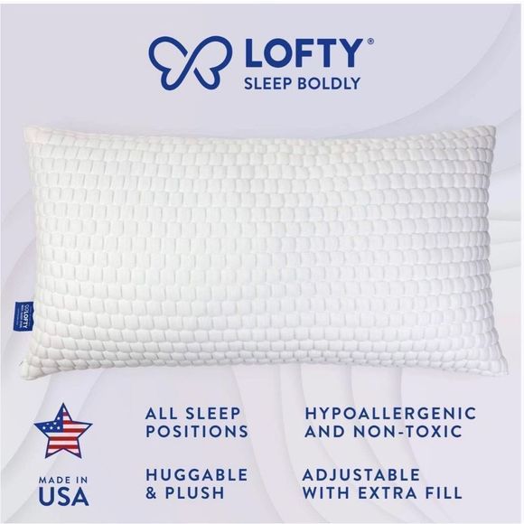 Lofty | Bedding | Loftyking Sleep Pillow Premium Loft Pillow Shredded ...